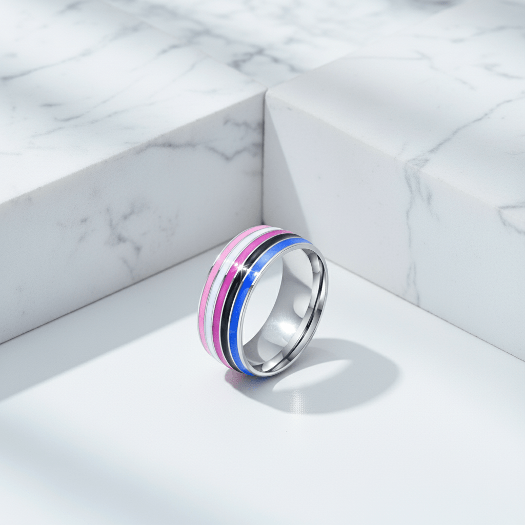 Genderfluid Pride Ring – Pride Palace